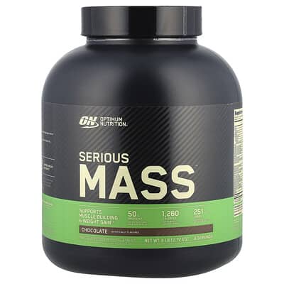 Optimum Nutrition, Serious Mass Chocolate, 6 lb – Wellness Shoppee