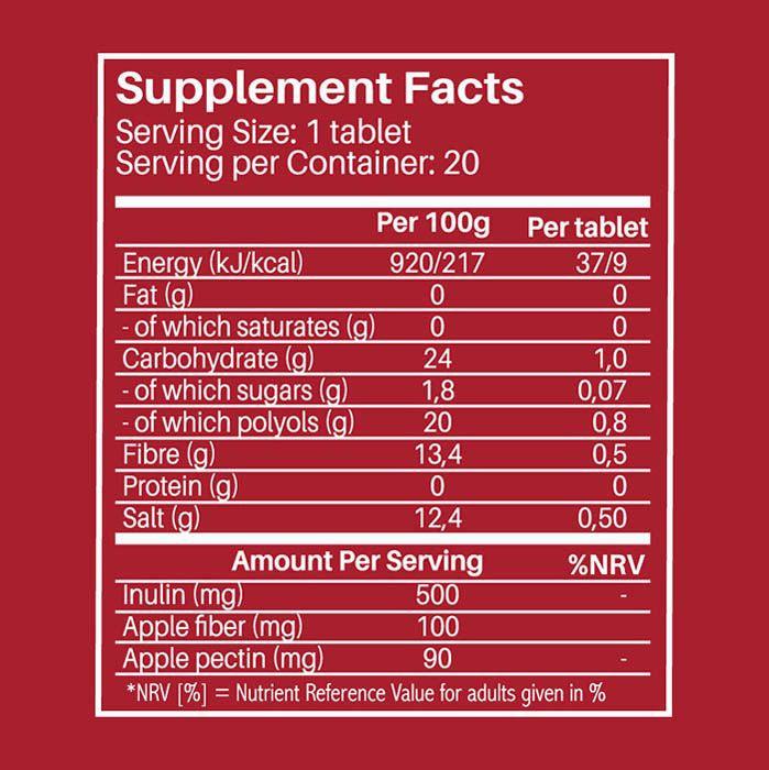 Buy Sunshine Nutrition Fiber Apple Flavor Effervescent Tablets 20's ...