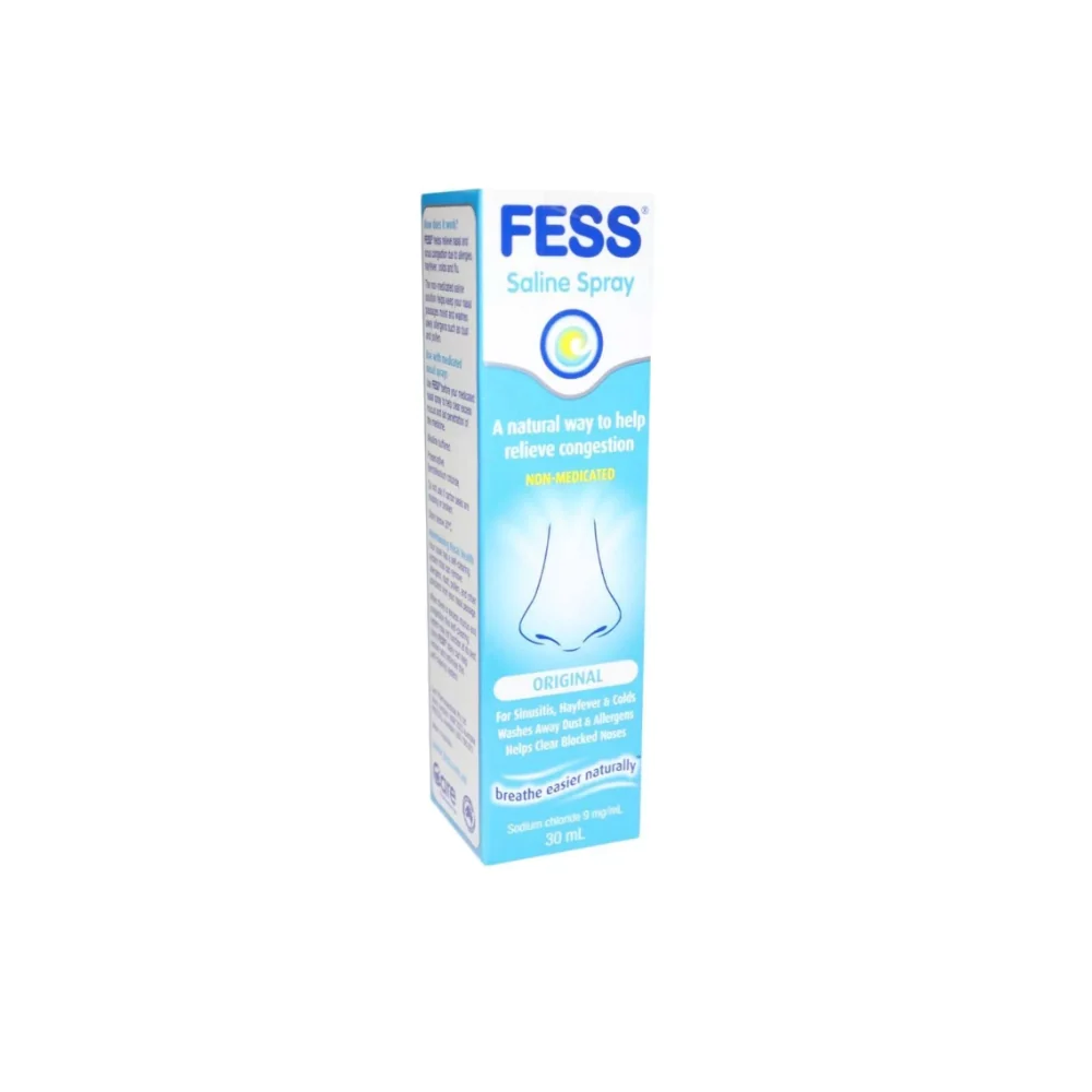 Buy Fess Original Saline Nasal Spray, 30 ml – Wellness Shoppee